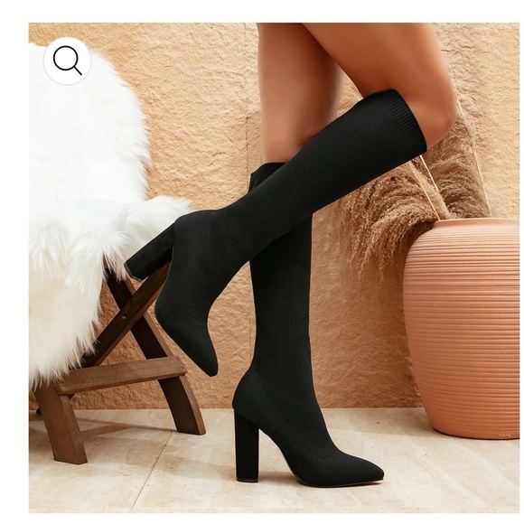 Newbella | Shoes | Mousse Fit Women Pointed Toe Sock Boots | Poshmark